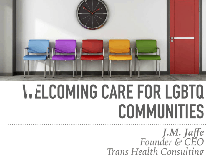 Best Practices to Engage and Support Welcoming Care for LGBTQ ...